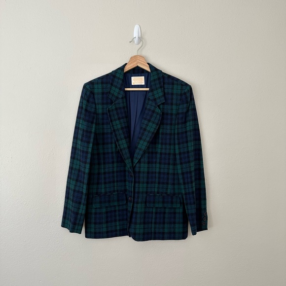 Pendleton | Jackets & Coats | Vintage Pendleton Plaid Blazer Coat ...